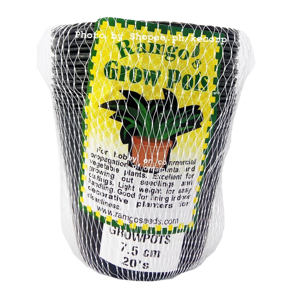 Ramgo Grow Pots - (5.0cm, 7.5cm, 9.0cm x 20's) OR (10.5cm, 12.0cm, 13 ...