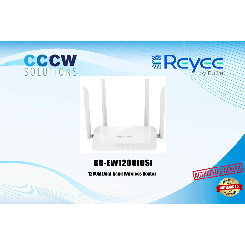 RUIJIE-REYEE RG-EW1200(US) 1200M Dual-band Wireless Router | Shopee ...