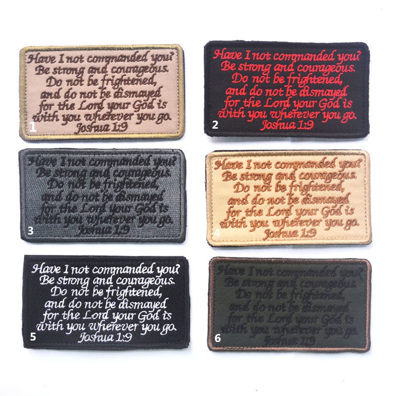 Bible Velcro Patches For Clothes Clothing Embroidery Army Tactical ...
