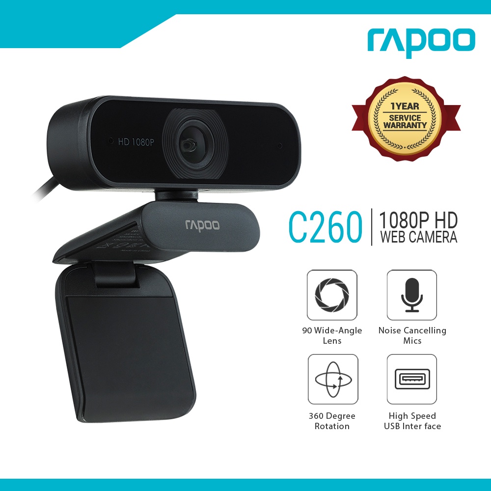 Rapoo C260/C260S 1080P Webcam for Laptop Web cam for pc HD Web Camera ...