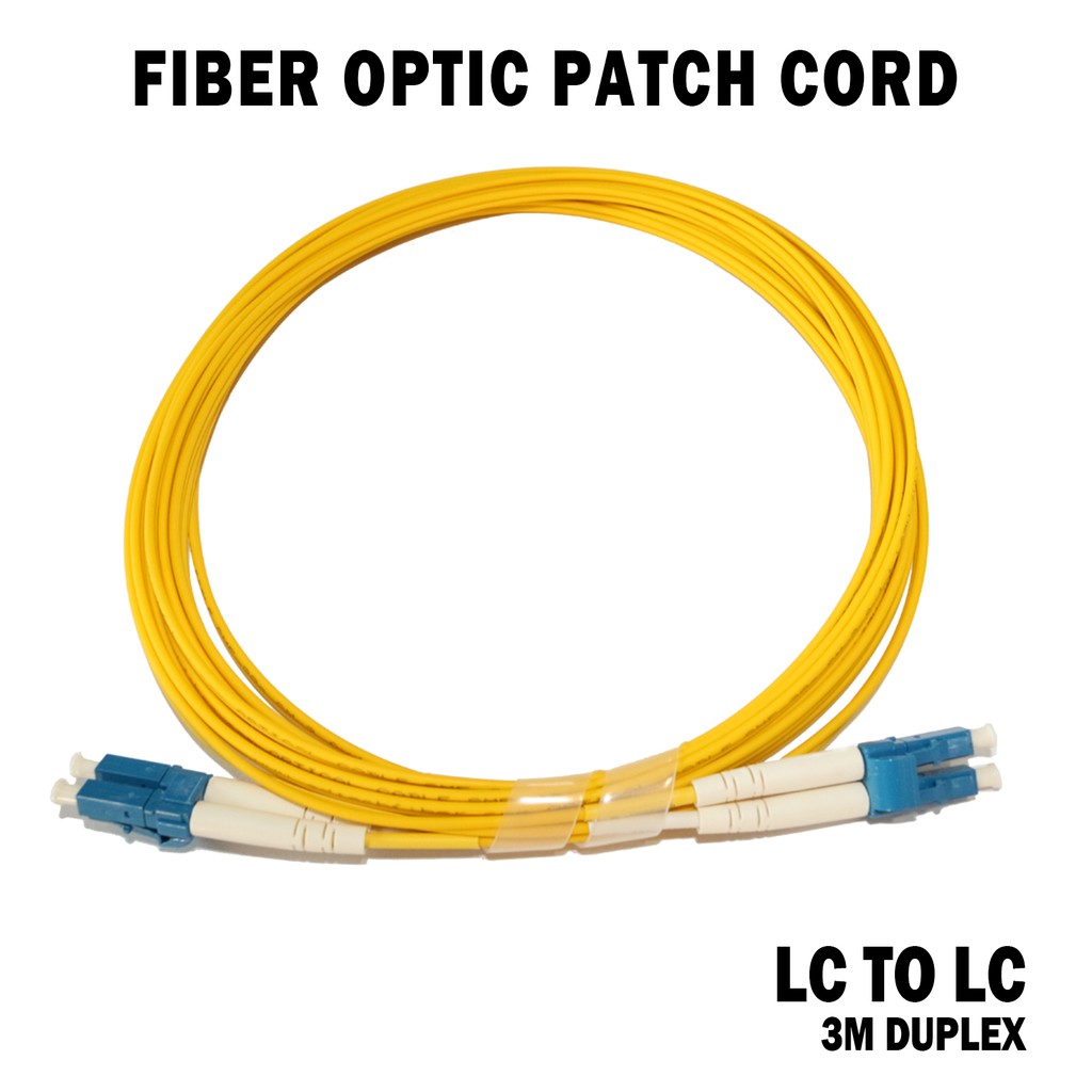 Fiber Optic LC To LC Patch Cord 3Meters Duplex | Shopee Philippines