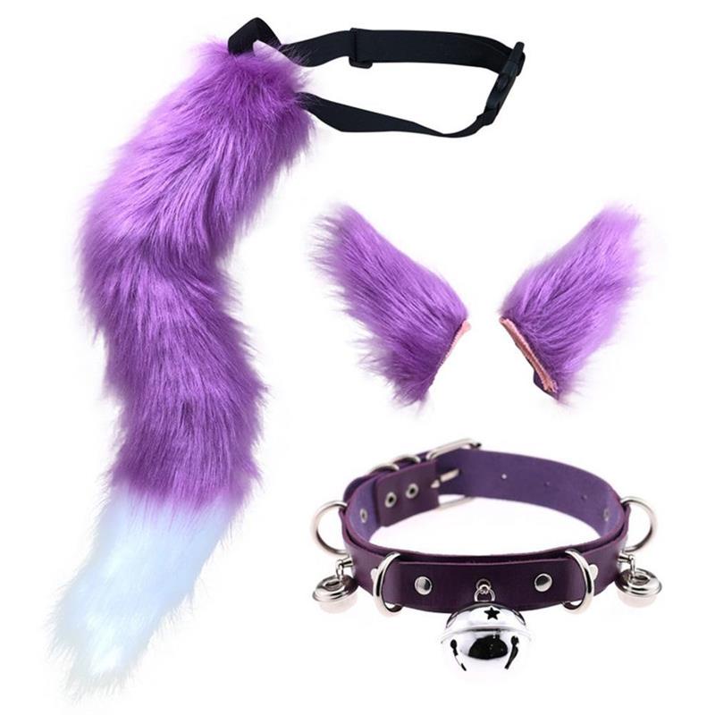 Fox Ears And Tail Cosplay Props Halloween Costume Anime Cosplay Props ...