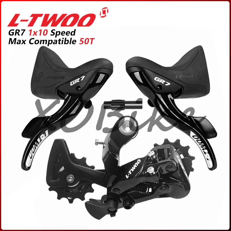 LTWOO Gravel Kit GR7 Bicycle Shifter and Rear Derailleur 10 Speed Disc ...