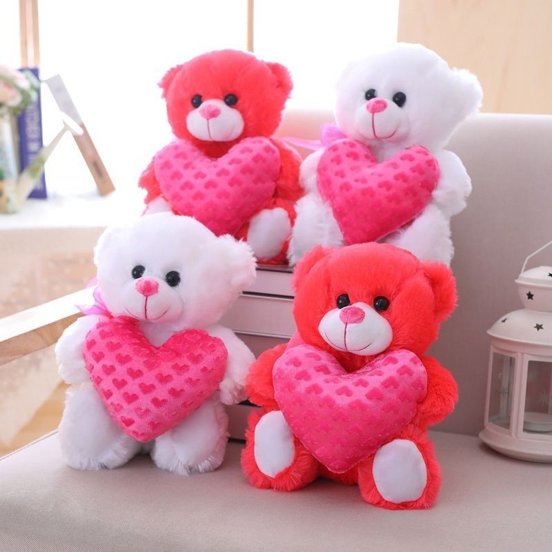 20cm Teddy Bear Stuff Toy Cute Love Plush Toy Valentine's Day Gift ...