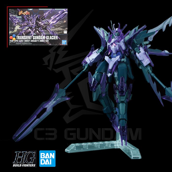 GUNDAM MODEL HG 1/144 TRANSIENT GUNDAM GLACIER BANDAI GUNDAM BUILD ...
