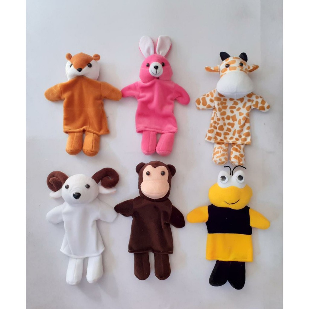 Animal Character Hand Puppets | Stuffed Animal Stage Puppet | Shopee ...