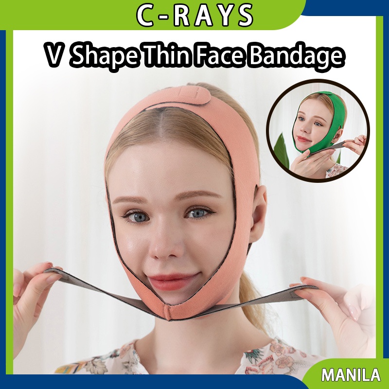 V Shape Face Slimming Bandage Face Mask High Elastic Face Lifting Cheek ...