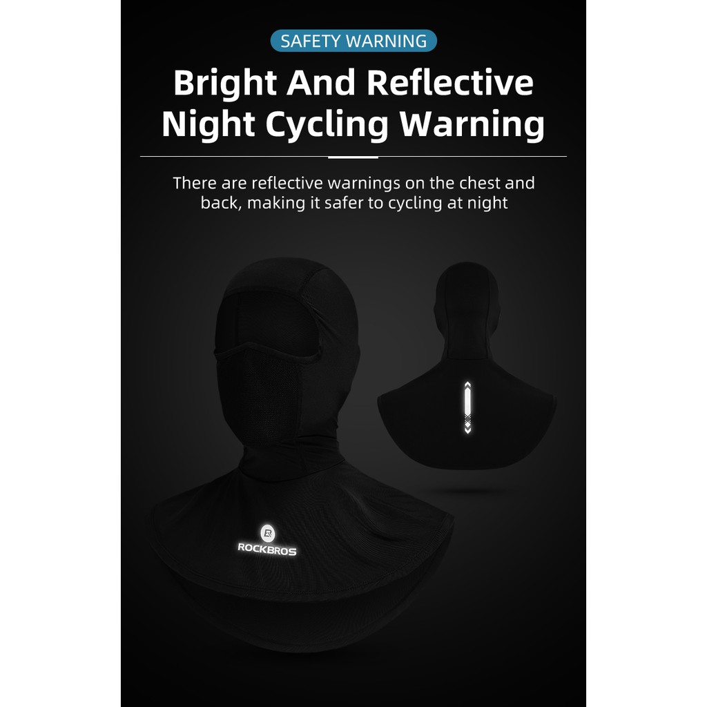 Local Delivery ROCKBROS Motorcycle Face Mask Summer Cycling Headgear ...