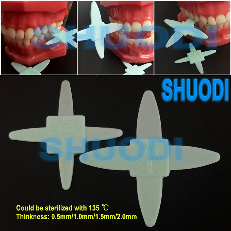 2 Pcs/Set Dental Rubber Ruler for Measurement of Tooth Slit Teeth ...