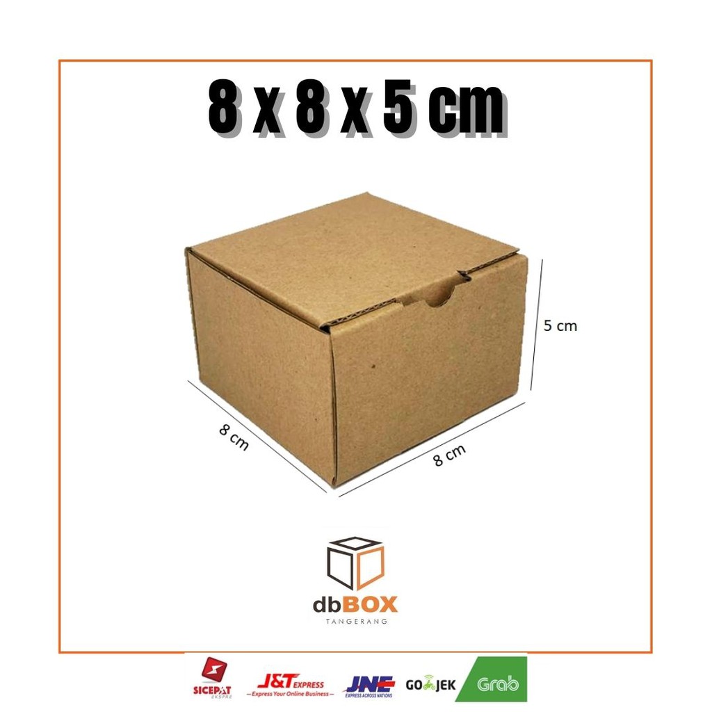 Cardboard 8x8x5 cm | Die Cut and Easy Usage Box | Tart Cake Box | Snack ...