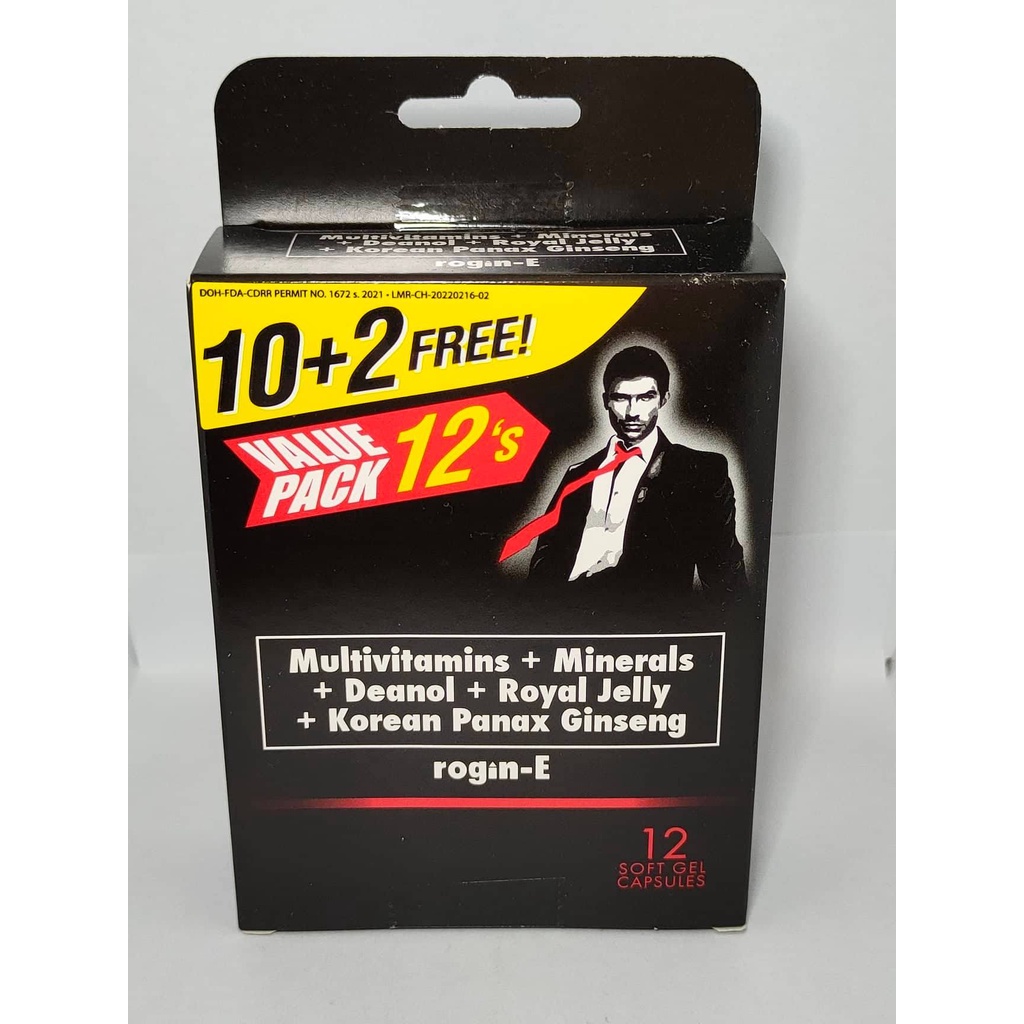 Rogin E Multivitamins and Minerals + Royal Jelly + Korean Panax Ginseng ...