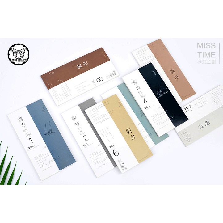 MISS TIME japan simple style notepad | Shopee Philippines