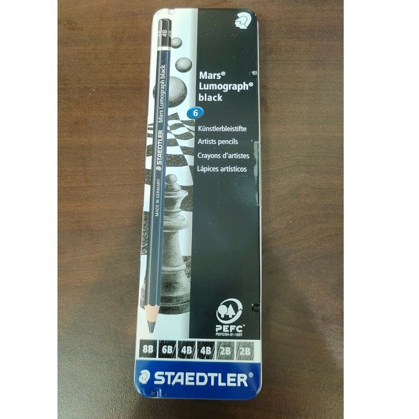 Staedtler Mars Lumograph Black - 6 Pencils | Shopee Philippines