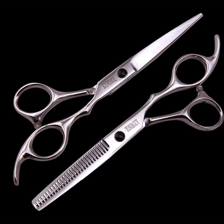 Scissors Children The Elderly Practice Haircut Scissors 6 Inch Flat Cut ...