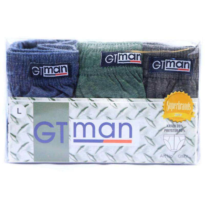 Gt MAN Men's Underwear GT MAN MINI SPANDEK GMY (3PCS) | Shopee Philippines