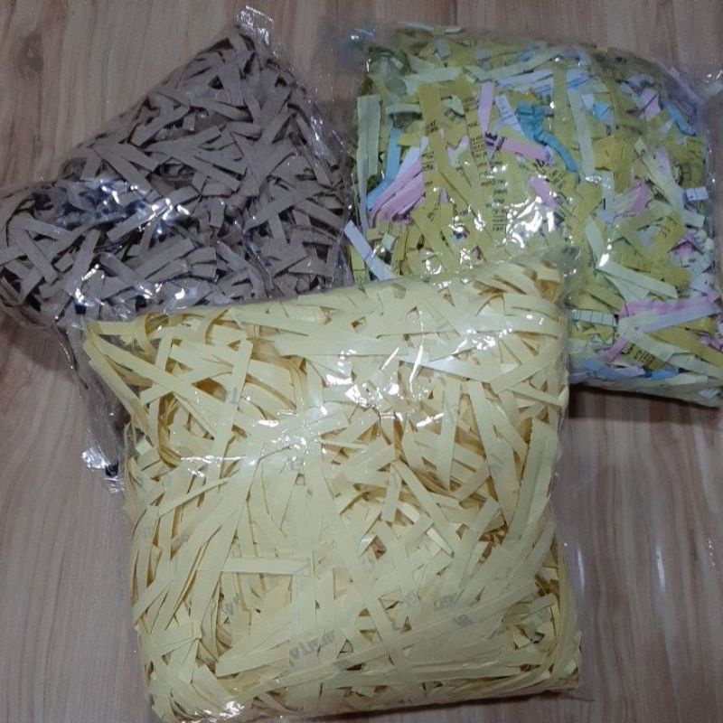 Craft Recycled Scrap Shredded Paper Fillers 100grams | Shopee Philippines