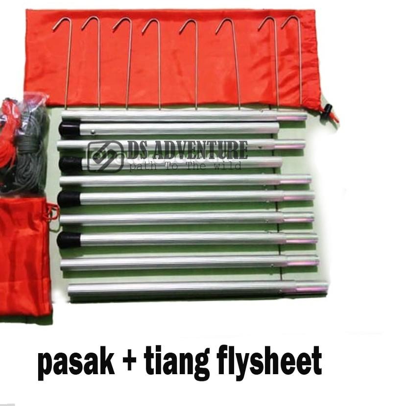 Ultralight Single pole Flysheet pole - Bivak set - Aluminum Frame ...