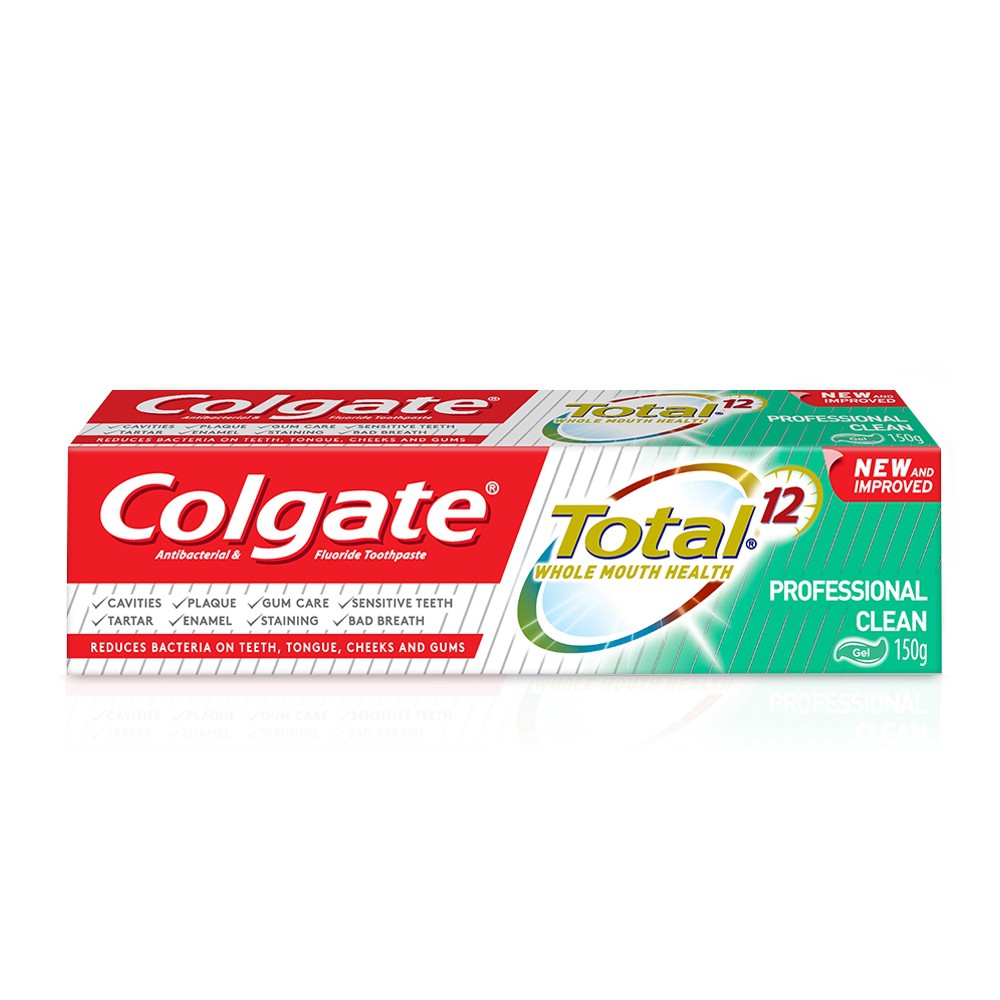 Colgate Total Professional Clean Antibacterial Toothpaste with Micro ...