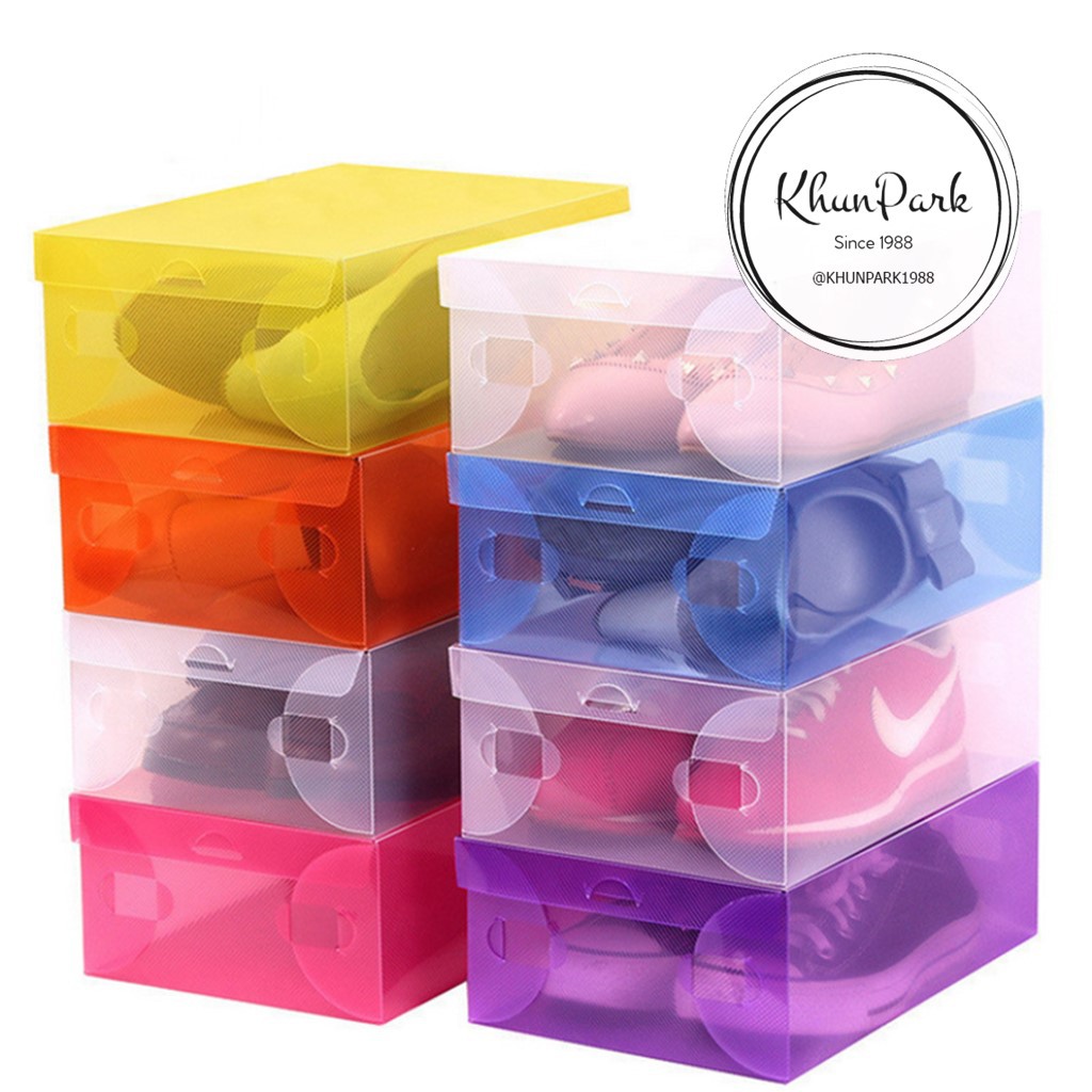 Plastic Shoe Box With 7 Colors File Styles. Lightweight Folding Good ...