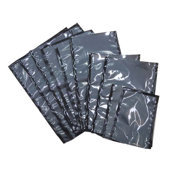 100 pcs Nylon PE Vacuum Pouch Bags Clear and Black Food Meat fruits ...