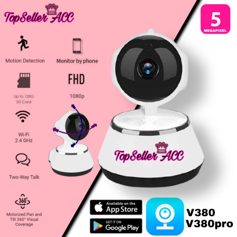 Smart Camera Wifi V380 5MP HD1080P Wireless Mini IP CCTV Q6 V380Pro ...