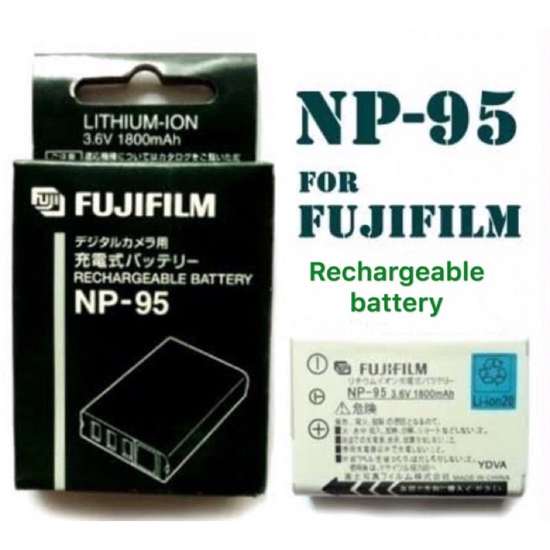 Fujifilm NP-95 Battery X-S1 Real 3D W1 F30 F31 X100T X70 X30 | Shopee ...