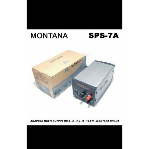 Power supply MONTANA multi output dc 3-6-7.5-9-13.8vol 7A input ac ...