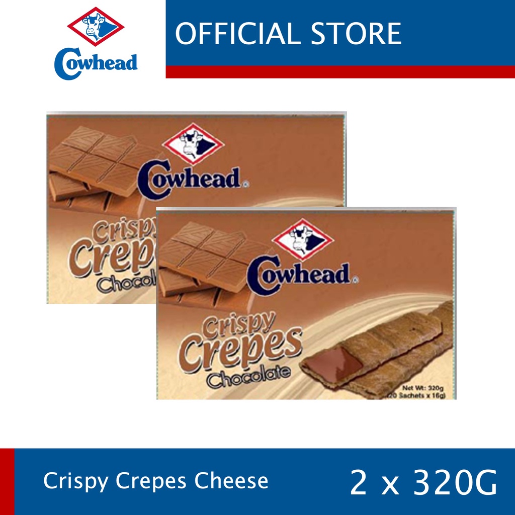 Cowhead Chocolate Crispy Crepes 320g x 2 | Shopee Philippines