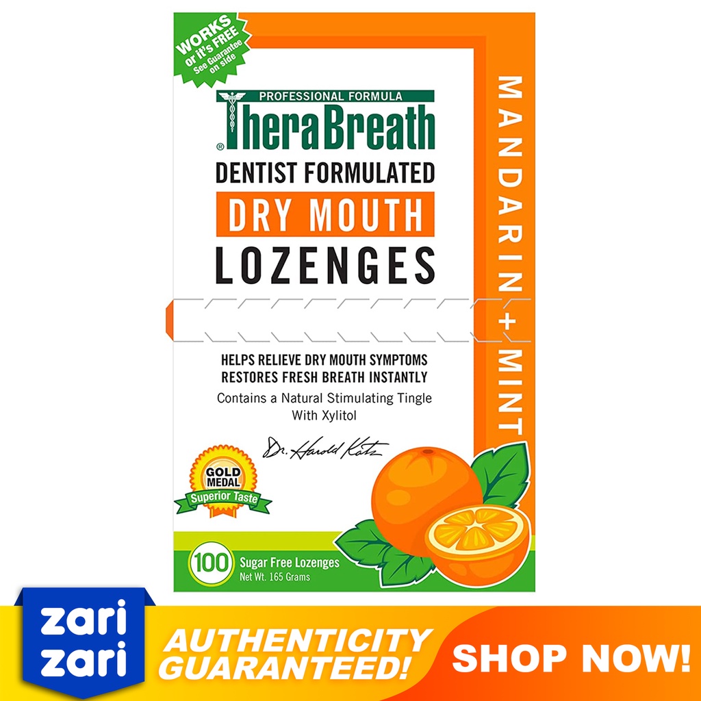 TheraBreath Mandarin Mint Fresh Breath Lozenges 100 count | Shopee ...