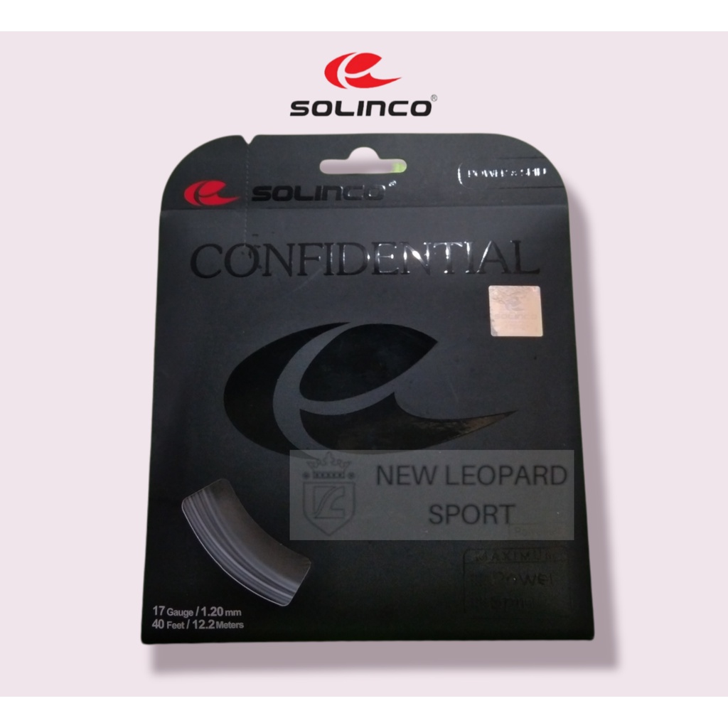 Solinco confidential tennis string 17/ 1.20mm / 18/ 1.15 tennis string ...