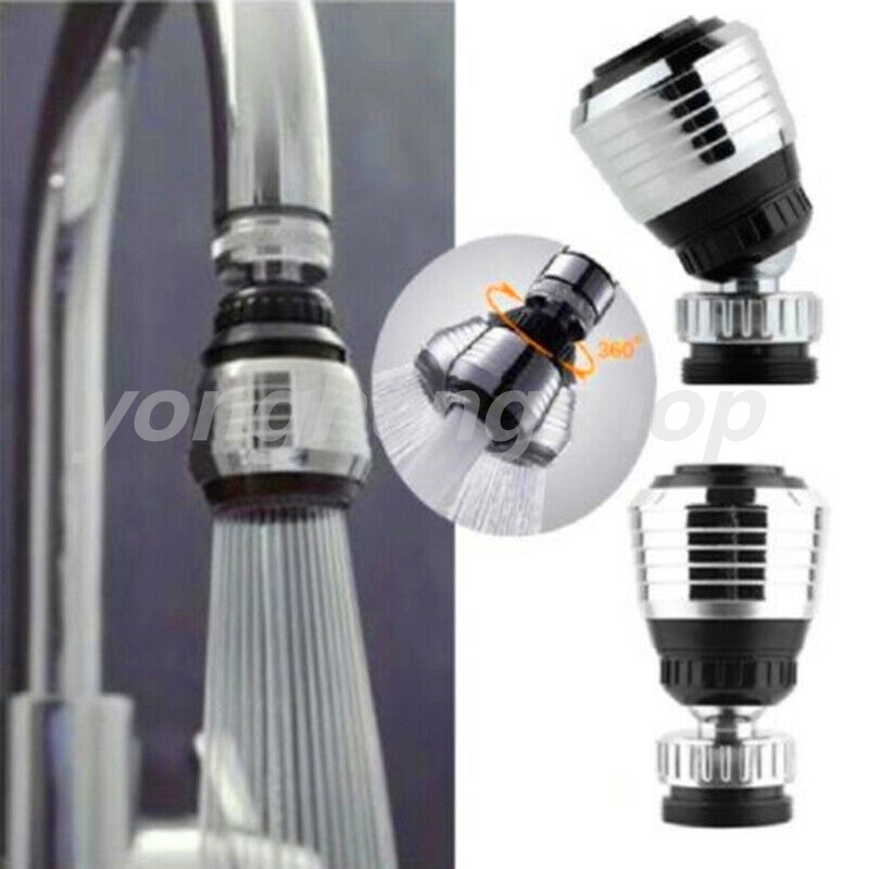 360 Degree Rotate Faucet Aerator Bubbler 2 Modes Adjustable Water ...