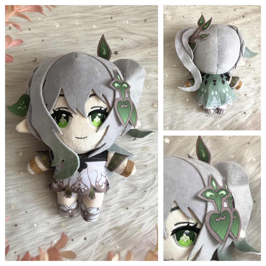 20cm Genshin Impact Doll Fischl Ning Guang Ye Lan Plush Toy Anime Eula ...