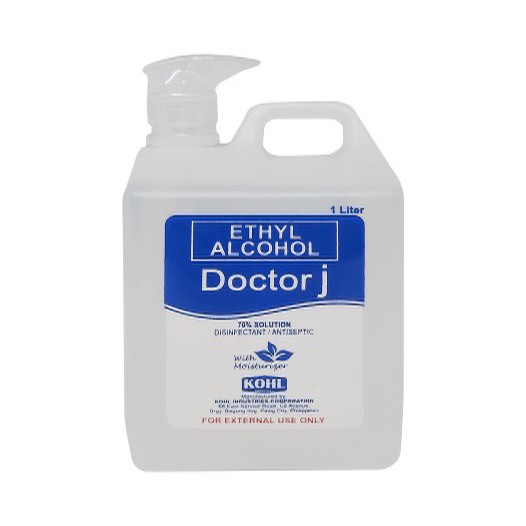 Doctor J 70% Ethyl Alcohol 1 liter pump by 2's | Shopee Philippines