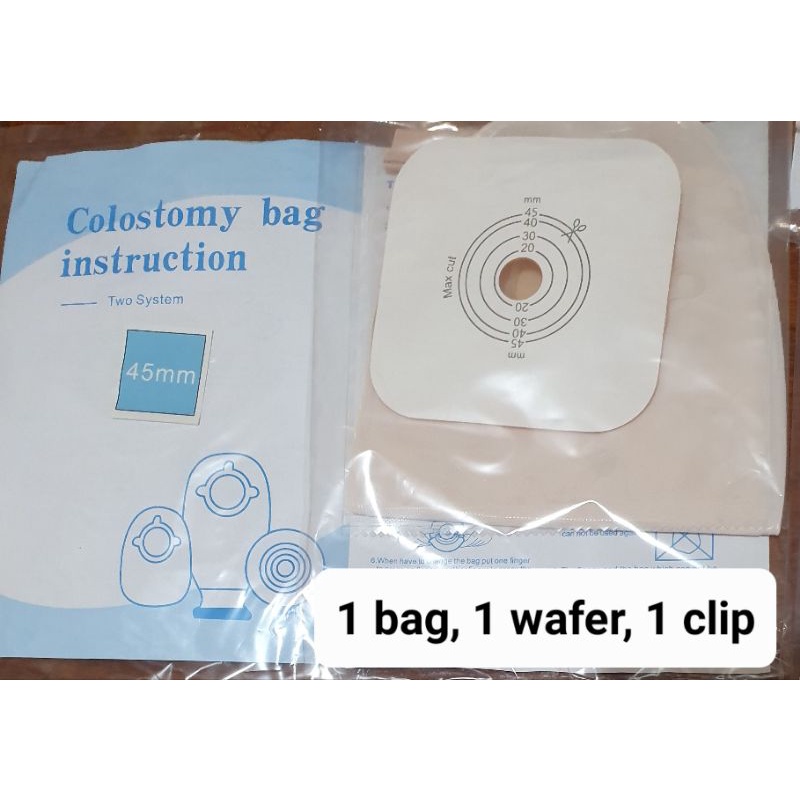 Colostomy Bag 2 system, 1 wafer, 1 bag, 1 clip | Shopee Philippines