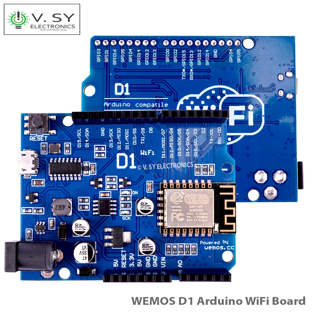 Wemos D1 Arduino Compatible Board Based on ESP-12F ESP8266 Arduino UNO ...
