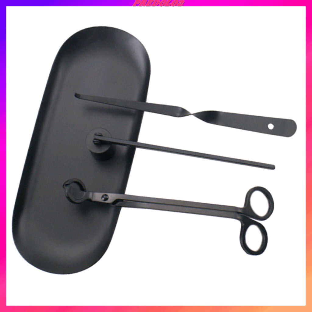 [PREDOLO2] 4pcs Candle Wick Trimmer Set Shear + Cover + Hook + Tray | Shopee Philippines