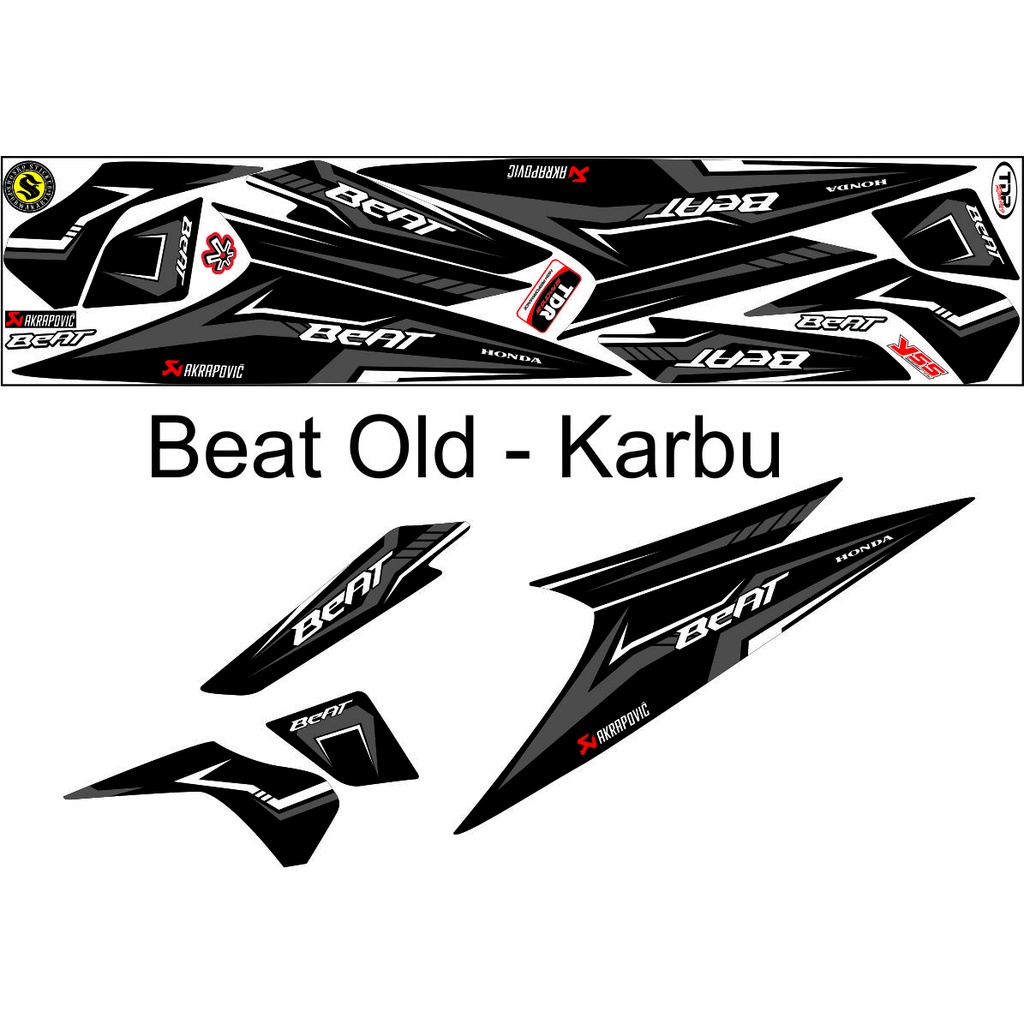 Lis STRIPING BEAT STICKER HONDA BEAT LIS BEAT OLD 2008 To 2012 OLD ...