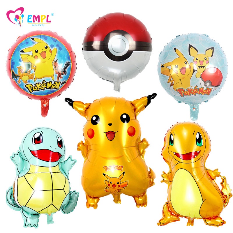 New Pokemon Cartoon Shape Aluminum Film Balloon Large Size Pikachu ...
