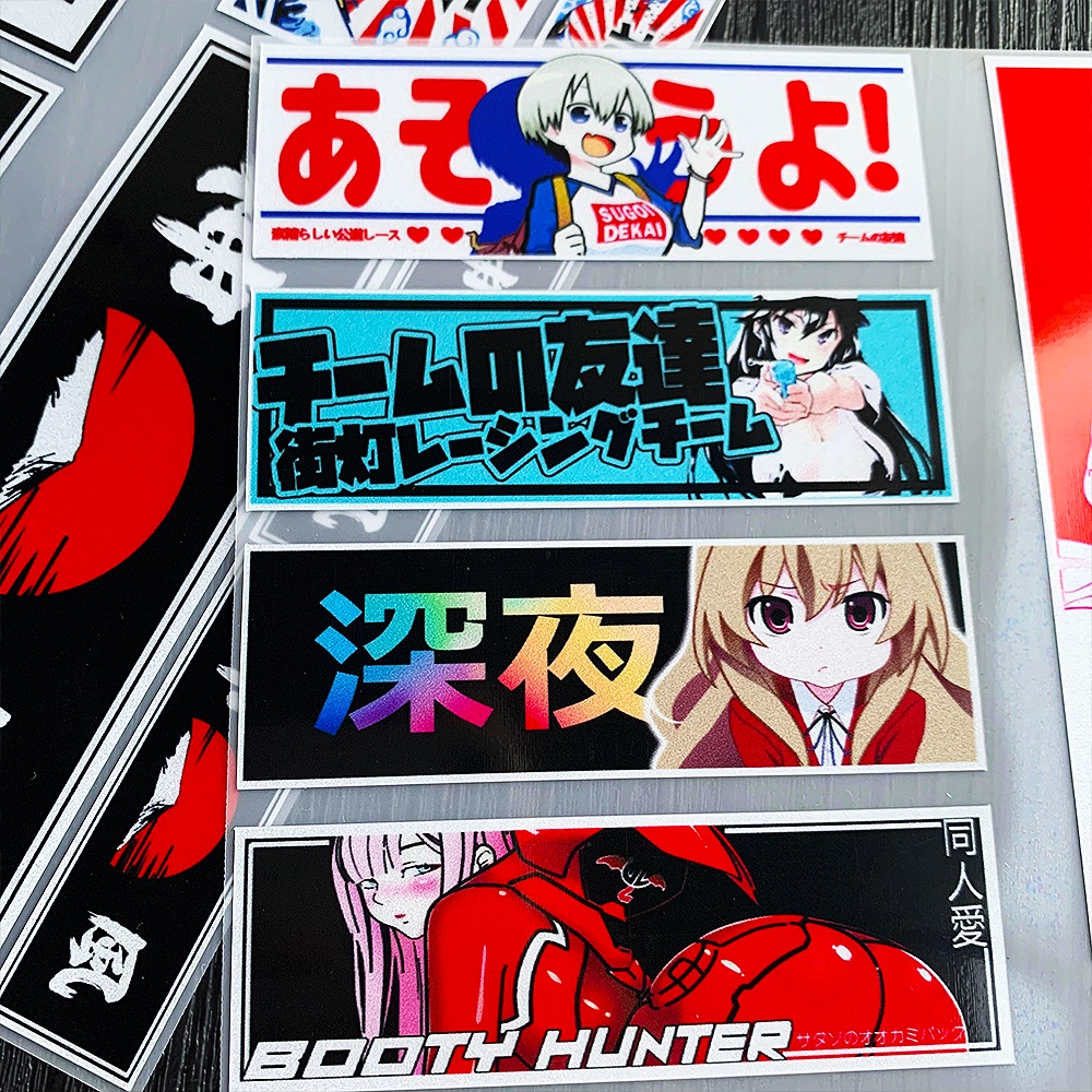 Japanese Style Loli Beauty Sticker Jdm Car Reflective Modified Decal ...