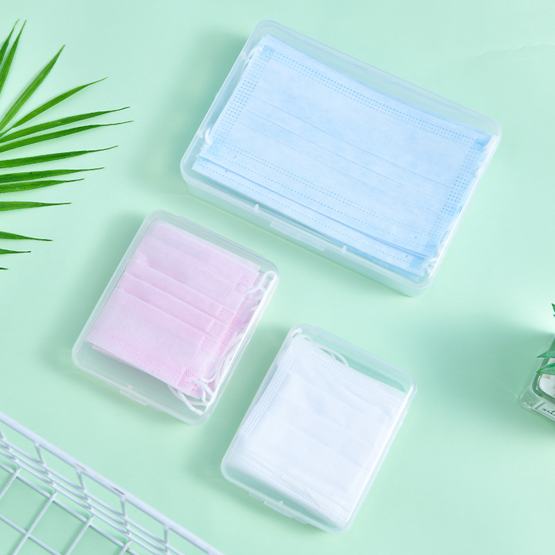 Mask Case Portable Disposable Face Masks Container Travel Household ...