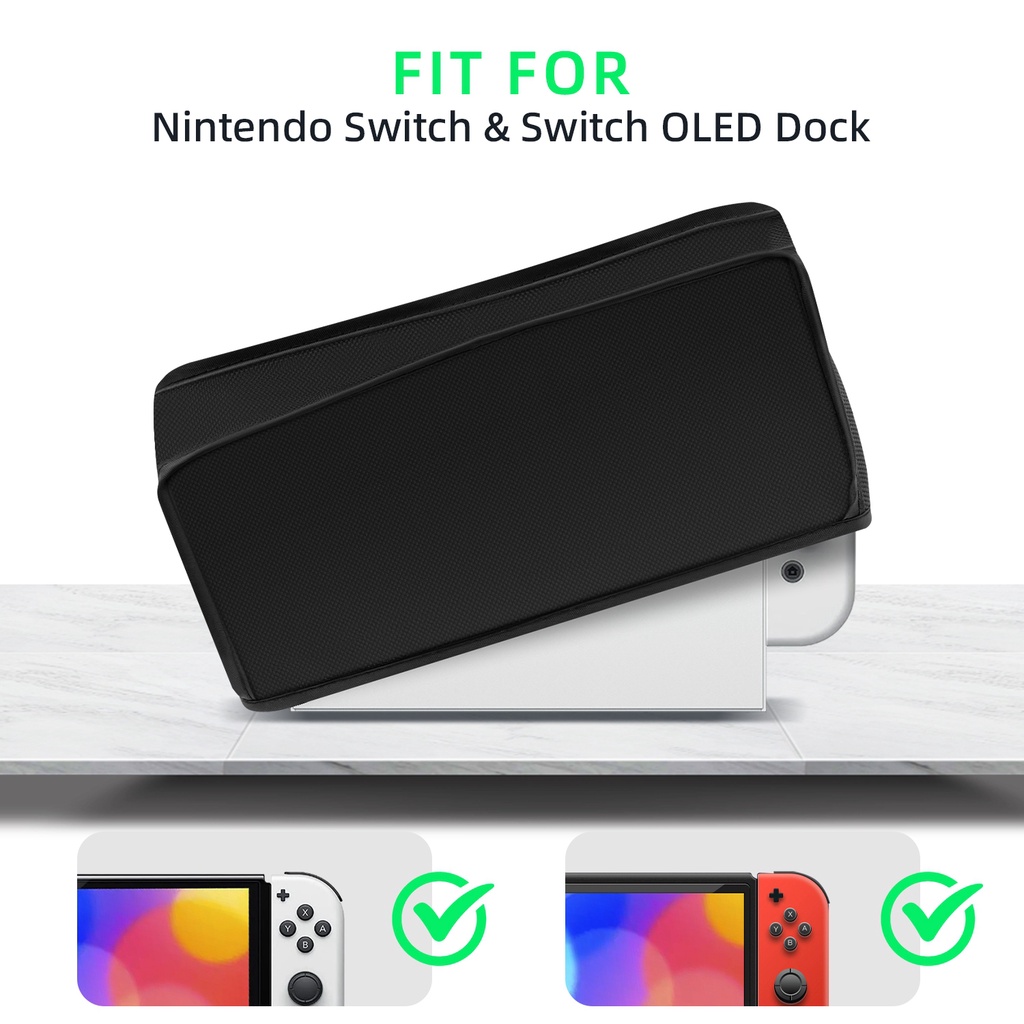 Mcbazel Protective Dust Cover for Nintendo Switch/Switch OLED on Dock with Joy-Con Attached ...