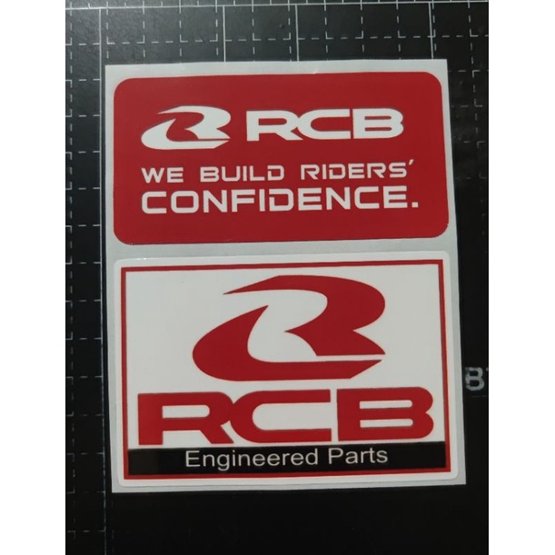 2pcs Racing Boy RCB Vinyl Sticker Waterproof Sticker Laminated | Shopee ...