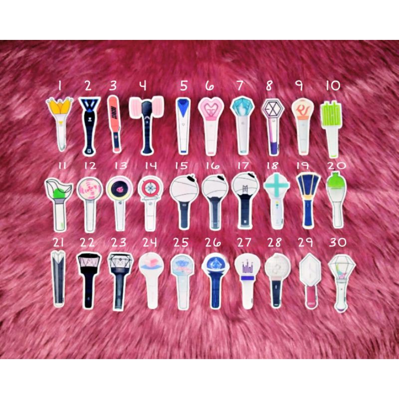 KPOP Fandom Lightstick Sticker 16-30 | Shopee Philippines