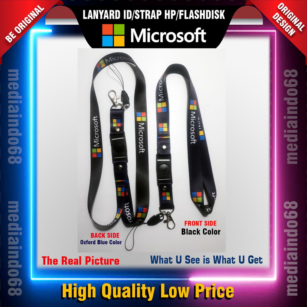 Microsoft Lanyard, ID Strap, HP/Digital Printing Flashdisk (Exclusive ...