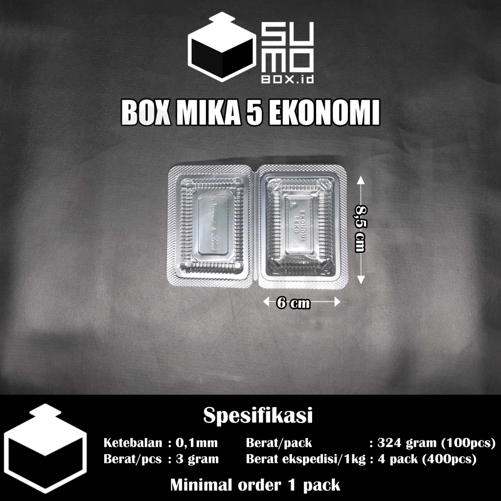 Mica box contains 100 economic size 5 boxes / Medium size cake mica box ...