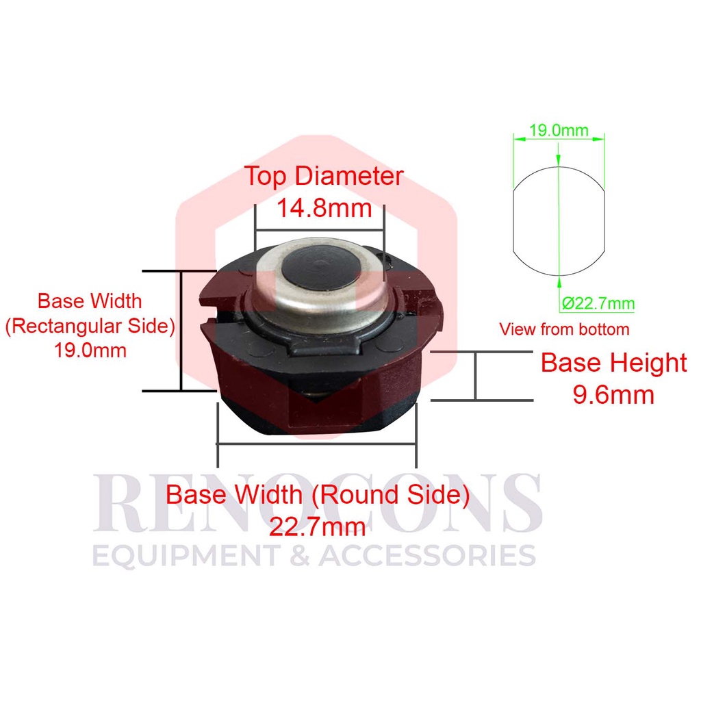 LEVELING STAFF LOCK BUTTON ACCESSORIES REPLACEMENT PUSH BUTTON ...