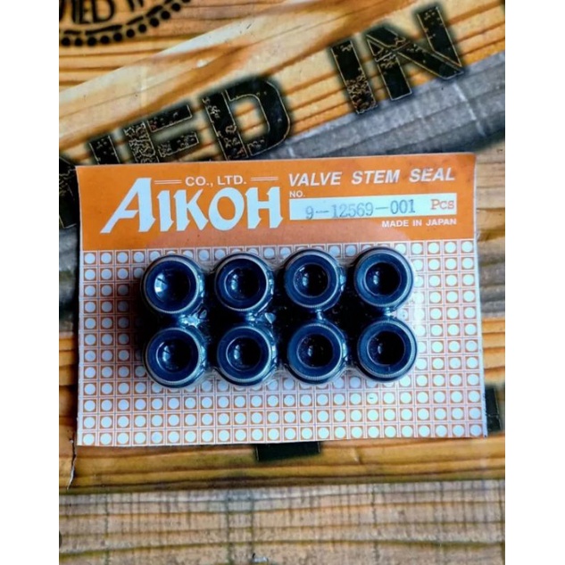 Isuzu 4ba1 4bc2 4be1 valve seal cap Aikoh/Corteco Japan 1set/8pcs 9 ...