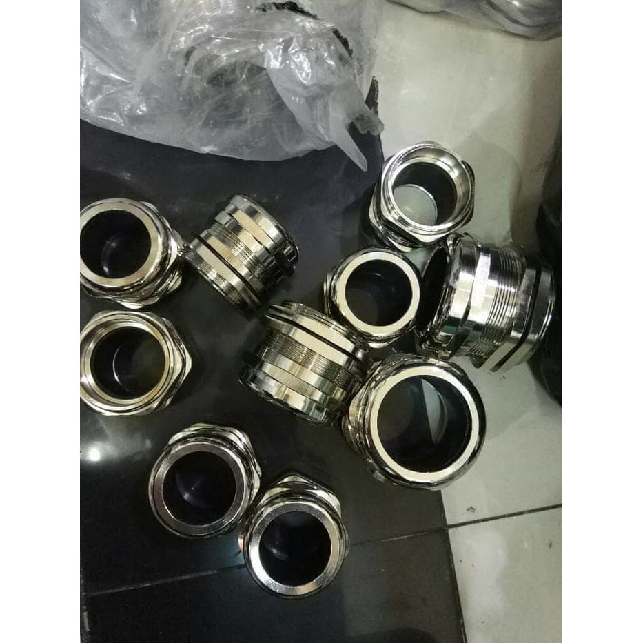 Gland brass nickel cable BPG-19 brass cable gland nickel brass | Shopee ...