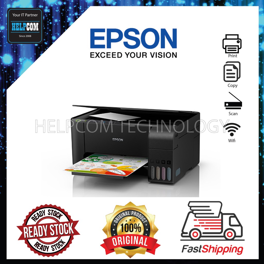 EPSON EcoTank L3110 / L3150 ALL IN ONE INK TANK PRINTER Epson Refill ...