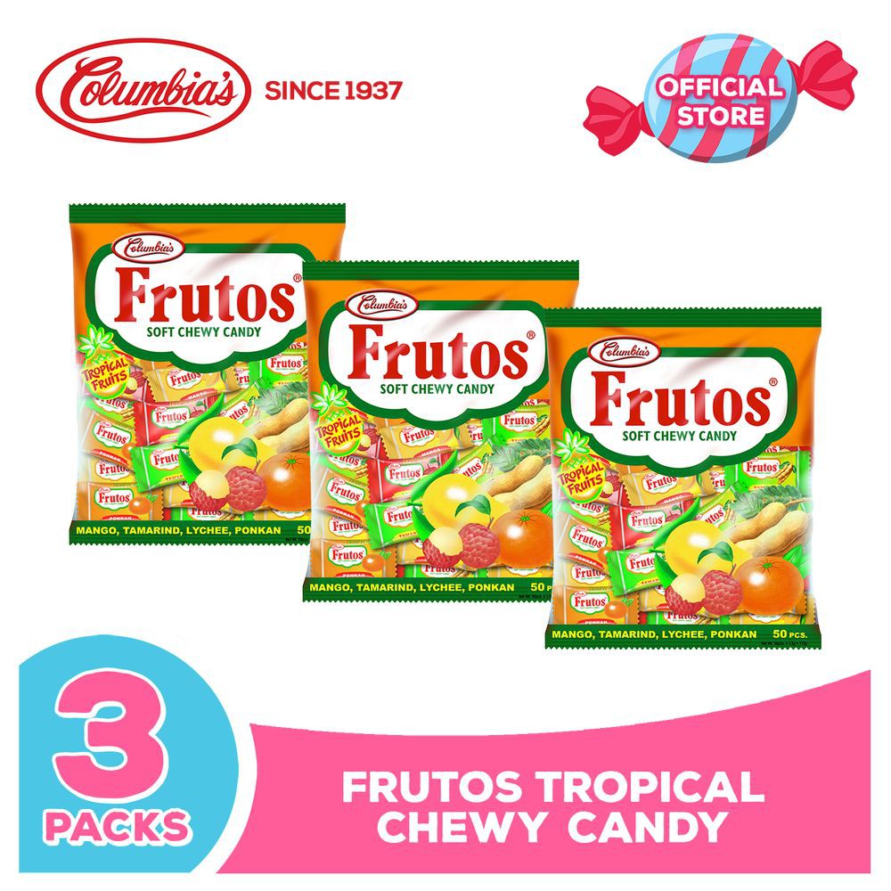 Columbia Candies: Frutos Tropical Chewy Candy Bundle of 3 | Shopee ...